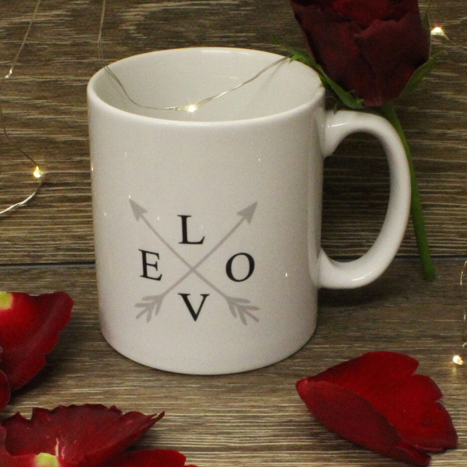 Love Arrow Mug | Mugs | Valentines Gifts | FM Branding Gifts